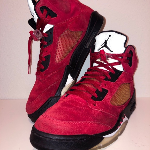 Jordan | Shoes | Jordan Retro 5s Dmp Raging Bull Red Suede | Poshmark